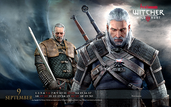 Unser Witcher3 Desktopkalender